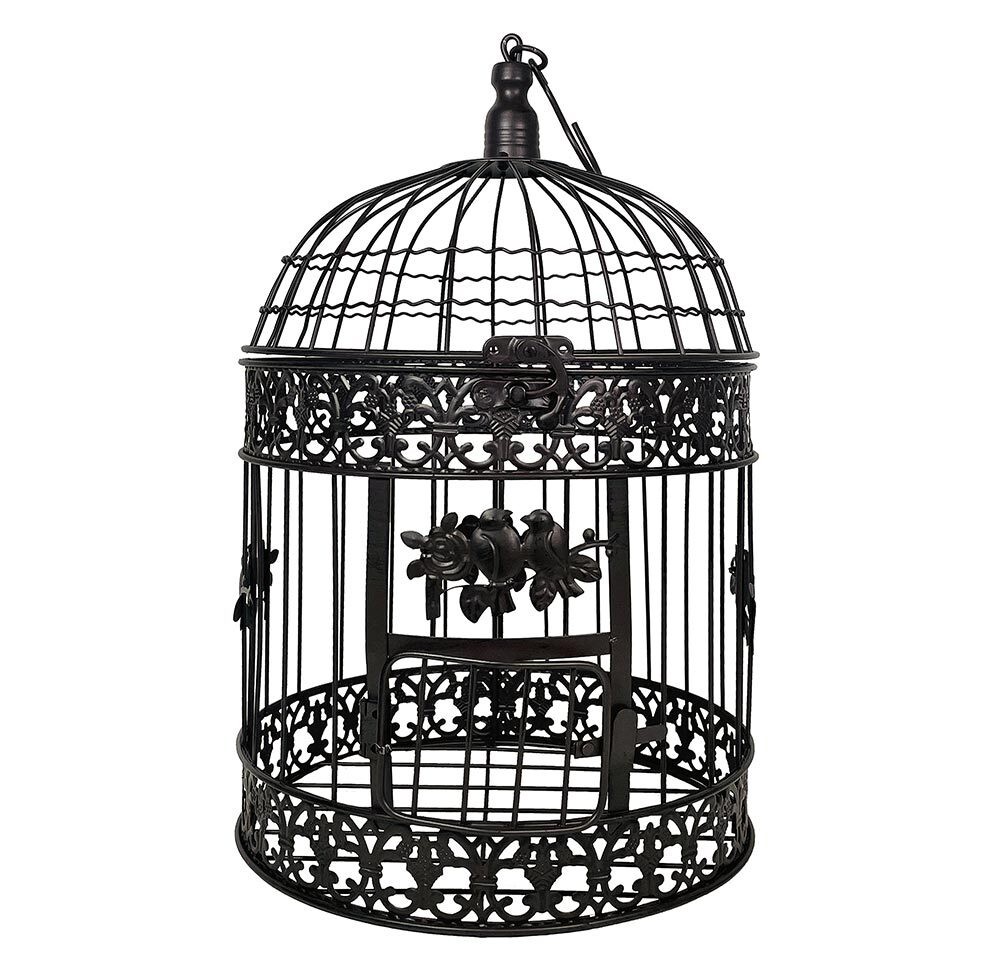 Deko Vogelkäfig Nostalgie Vögel Voliere Landhausstil Antik-Braun ...